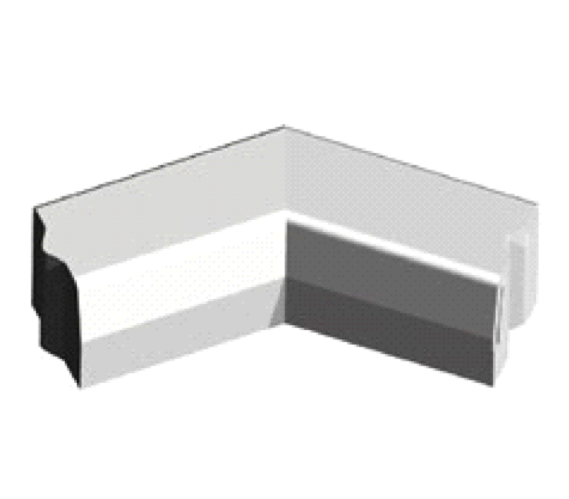 Trottoirband 18/20x25 cm hoek 135 graden inwendig grijs visbek ...