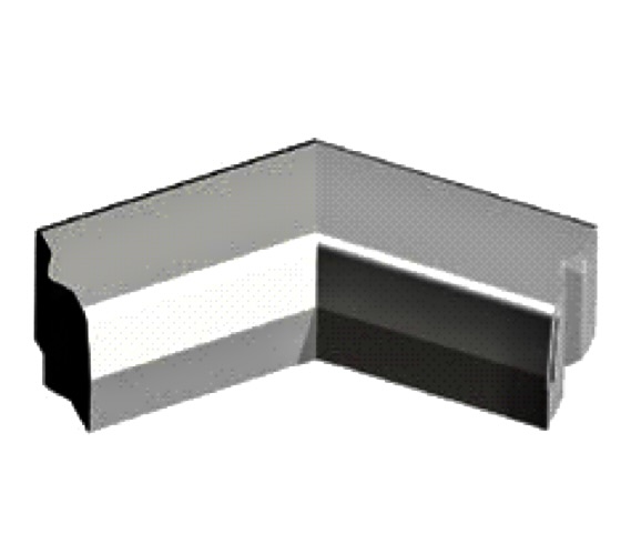 Trottoirband 18/20x25 cm hoek 135 graden inwendig zwart visbek ...