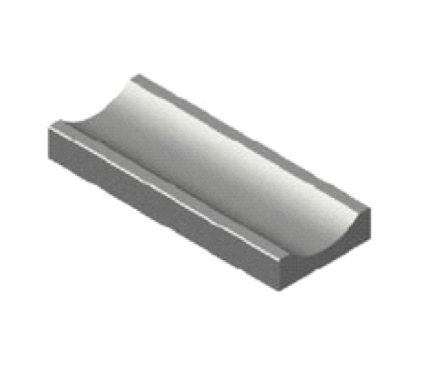 Molgoot 30x12x100 grijs uitholling 3 cm | Klinkervisie B.V.