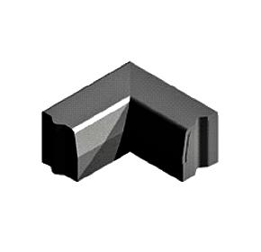 Trottoirband 13/15x25 cm hoek 90 graden inwendig zwart visbek ...