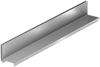 Slotline opzetelement RVS 100cm | Klinkervisie B.V.