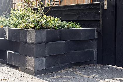 Linia excellence wave 60x15x15 cm Nero | Klinkervisie B.V.